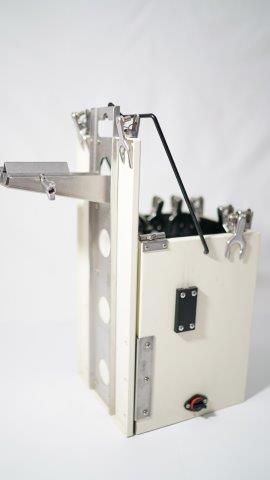 EPA Method 5 Probe holder and impinger coolant reservoir